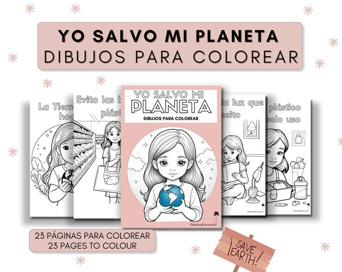 10 Earth Day Coloring Pages in Spanish - Etsy Canada