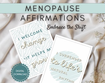 Menopause Self-care Checklist & Worksheet: Printable PDF, Fillable ...