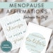 Menopause Affirmation Cards: Printable Self-care, Emotional Support ...