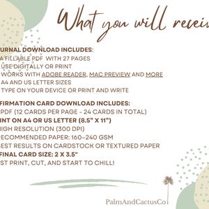Spanish Christmas Affirmation Cards & Journal - Printable Self Care Kit ...
