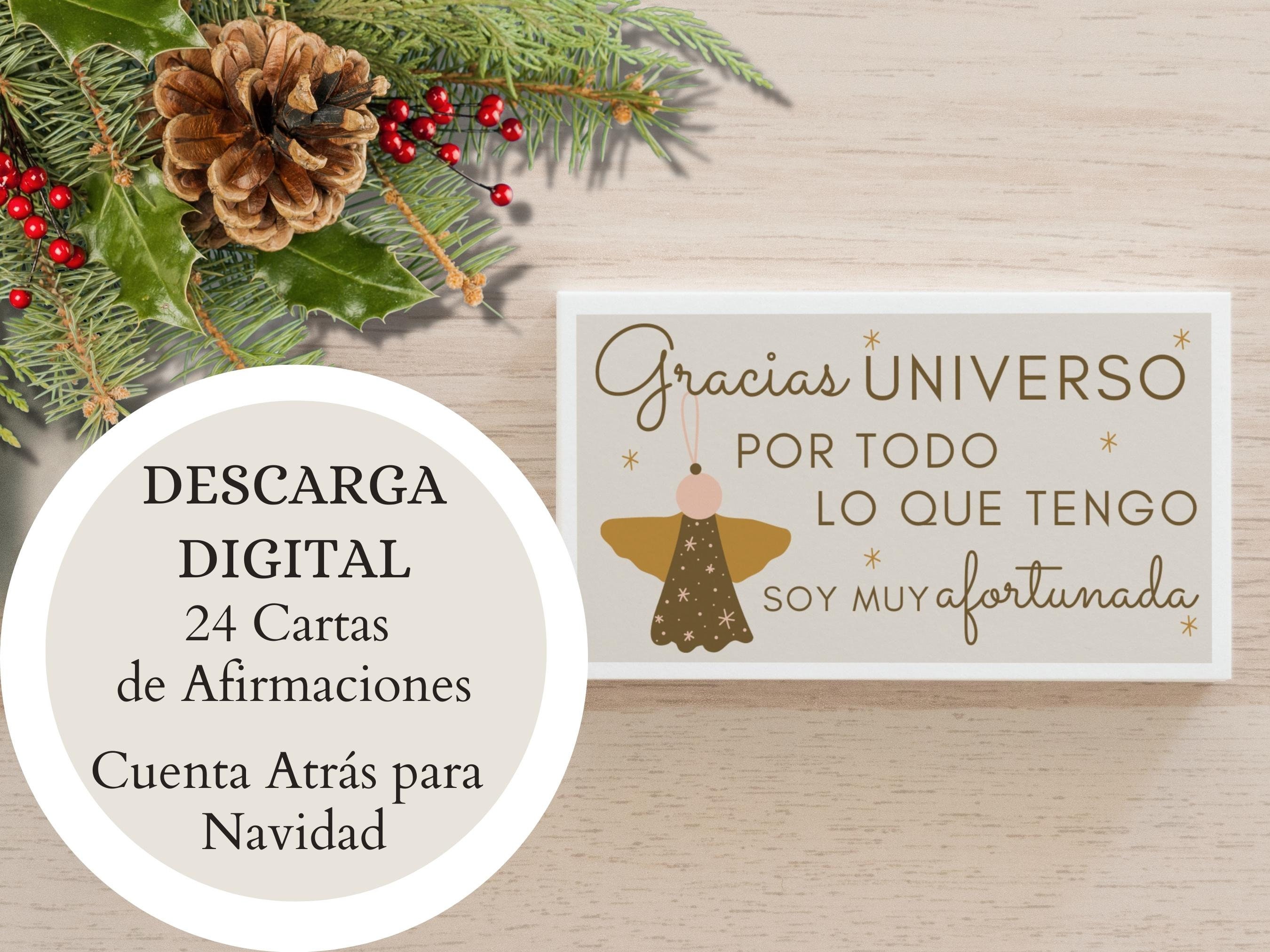 SPANISH Affirmation Cards for Christmas Self-care, PRINTABLE Positive ...