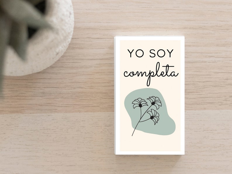 SPANISH Affirmation Cards Printable, Manifestation Cards, I Am Enough ...