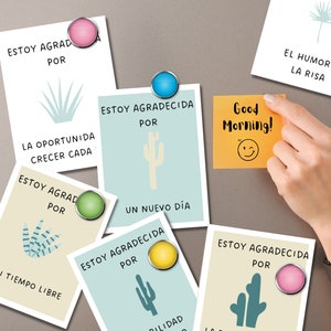 Spanish Gratitude Affirmation Cards: Printable Mindfulness Quotes (PDF ...