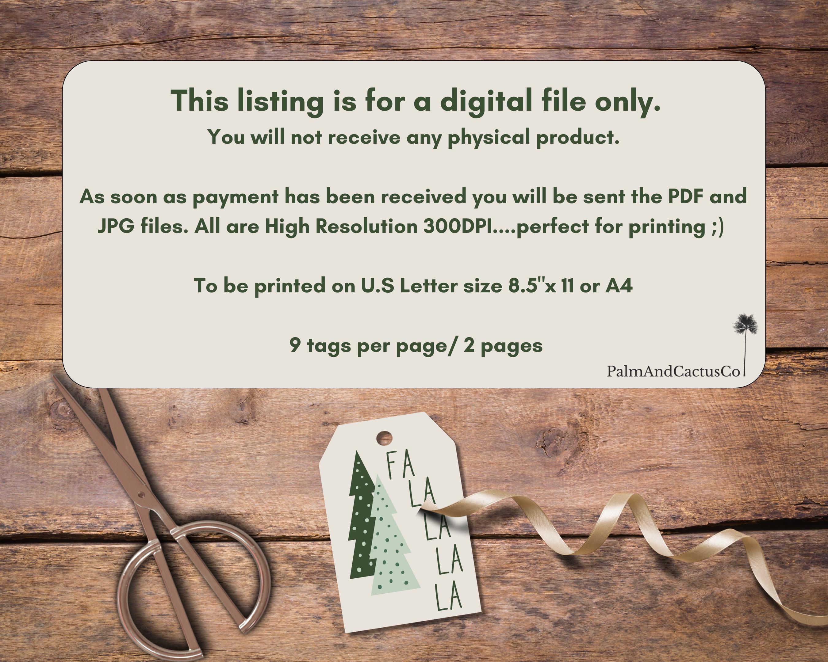 Printable Christmas Gift Tags in Spanish - Etiquetas De Regalo - Feliz ...