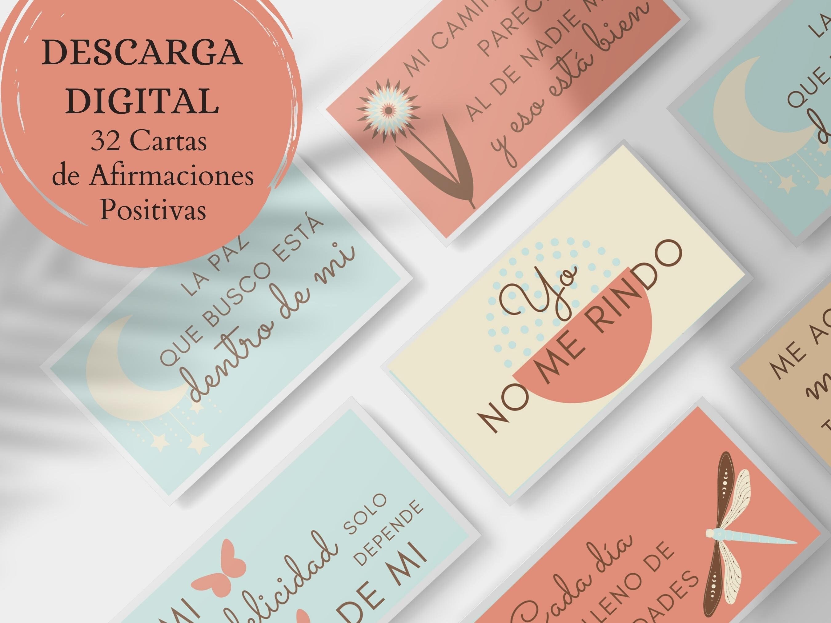 Spanish Affirmation Cards Printable Boho Manifestation Cards | Etsy