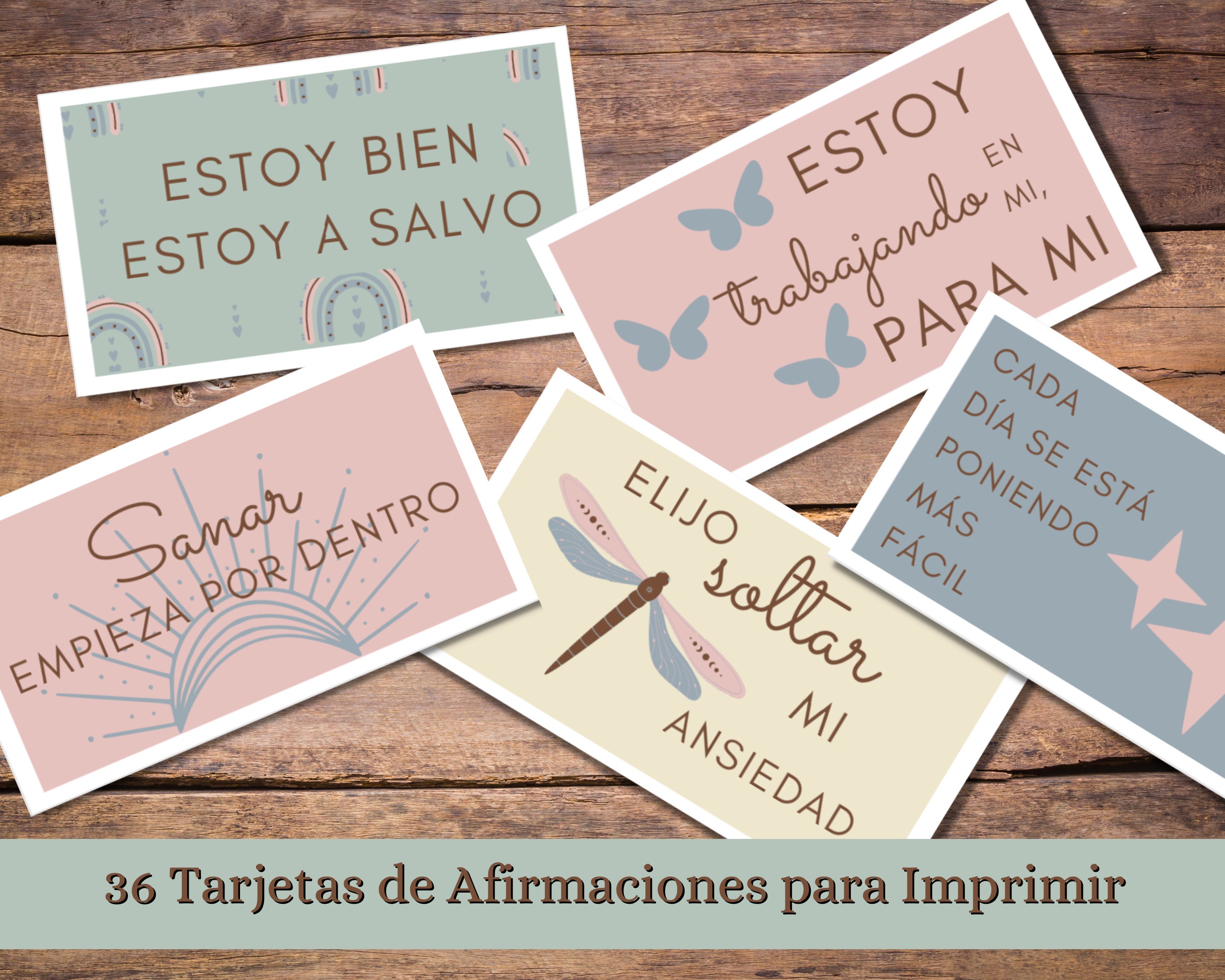 SPANISH Affirmation Cards to Get Over a Break Up, Manifestation Cards ...