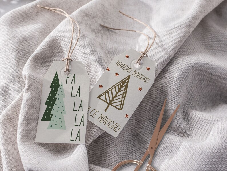 Printable Christmas Gift Tags in Spanish - Etiquetas De Regalo - Feliz ...