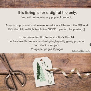 Spanish Christmas Printable Gift Tags, Feliz Navidad Hang Tags, Holiday ...