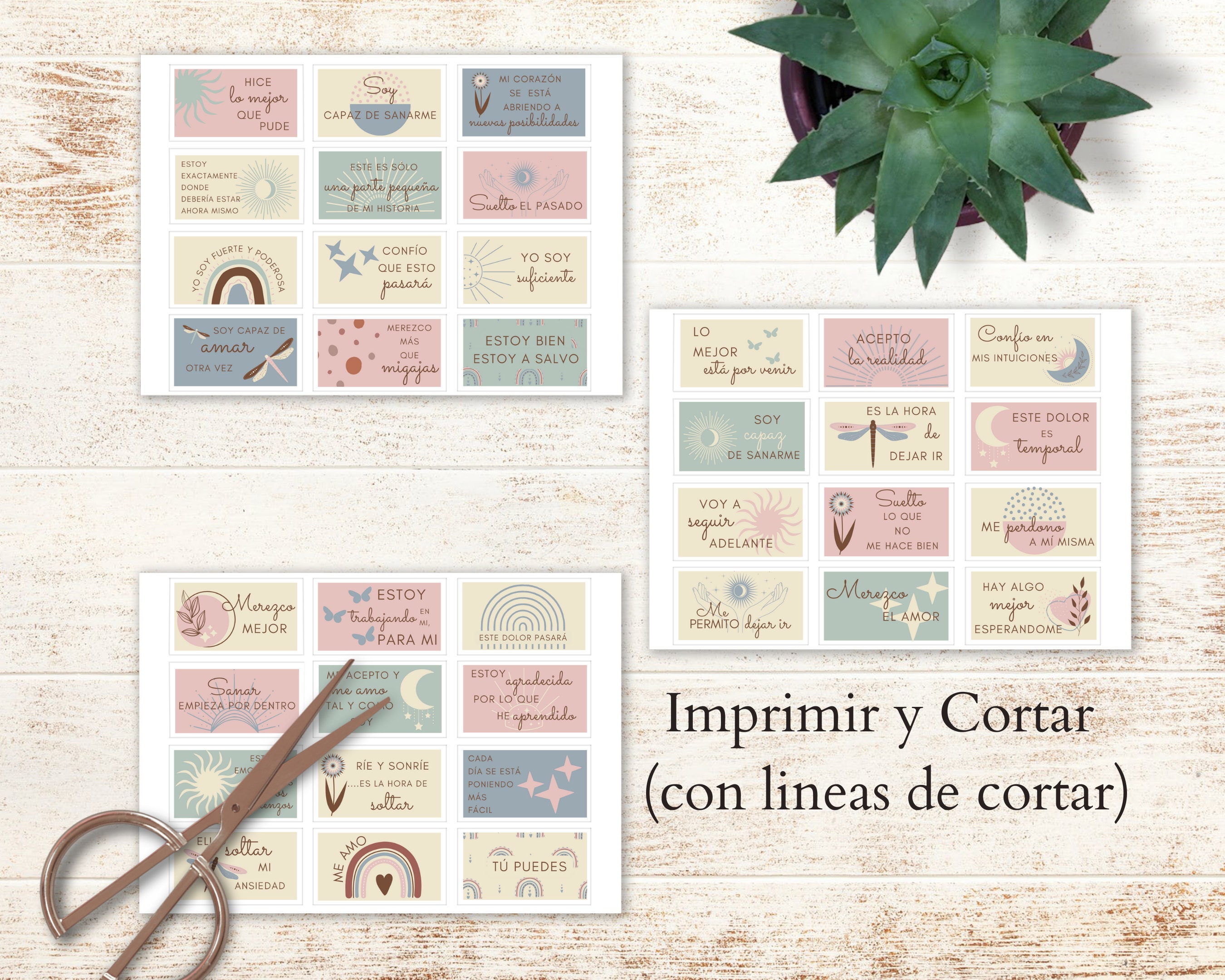 SPANISH Affirmation Cards to Get Over a Break Up, Manifestation Cards ...