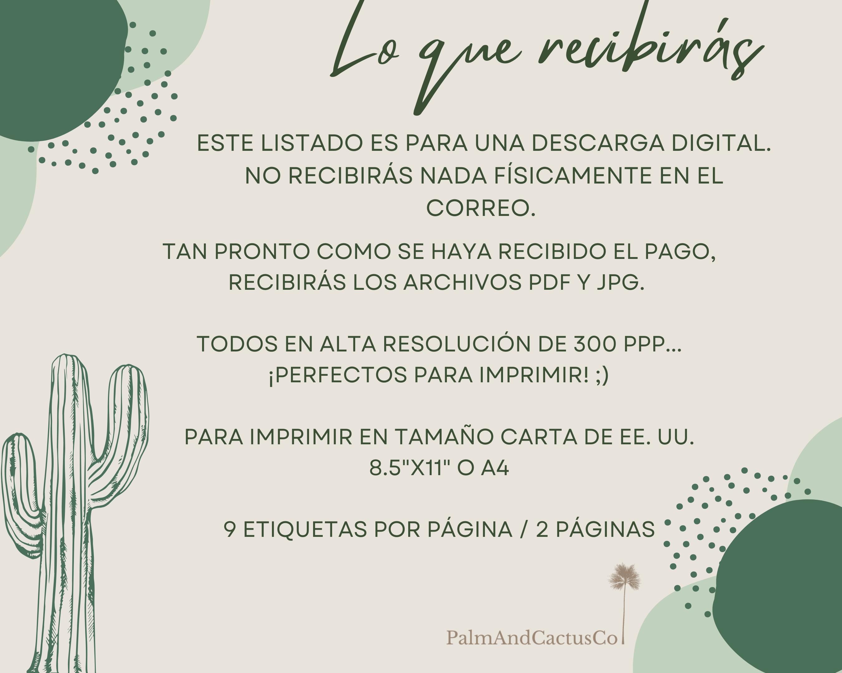 Printable Christmas Gift Tags in Spanish - Etiquetas De Regalo - Feliz ...