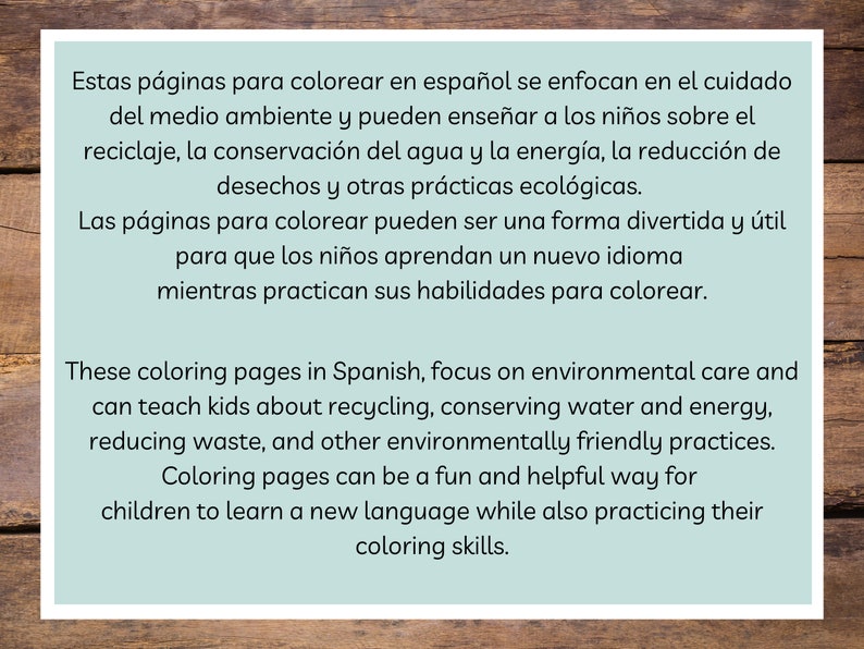 Save the Earth Coloring Pages for Kids in SPANISH, Earth Day Coloring ...