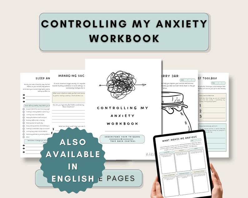 Spanish Anxiety Control Workbook | Emotional Regulation & Stress ...