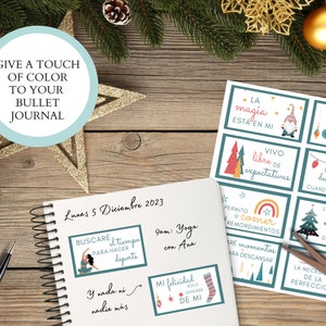 SPANISH Affirmation Cards for Christmas, Printable Self Care Cards ...
