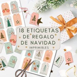 Printable Christmas Gift Tags in Spanish - Etiquetas De Regalo - Feliz ...