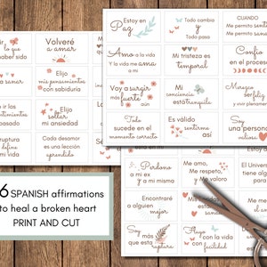 SPANISH Affirmation Jar Printable for Self Love and Positivity After a ...