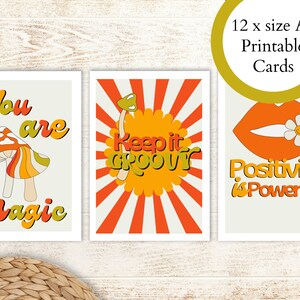 Groovy Affirmations for Self-love, PRINTABLE Daily Positive Quotes ...