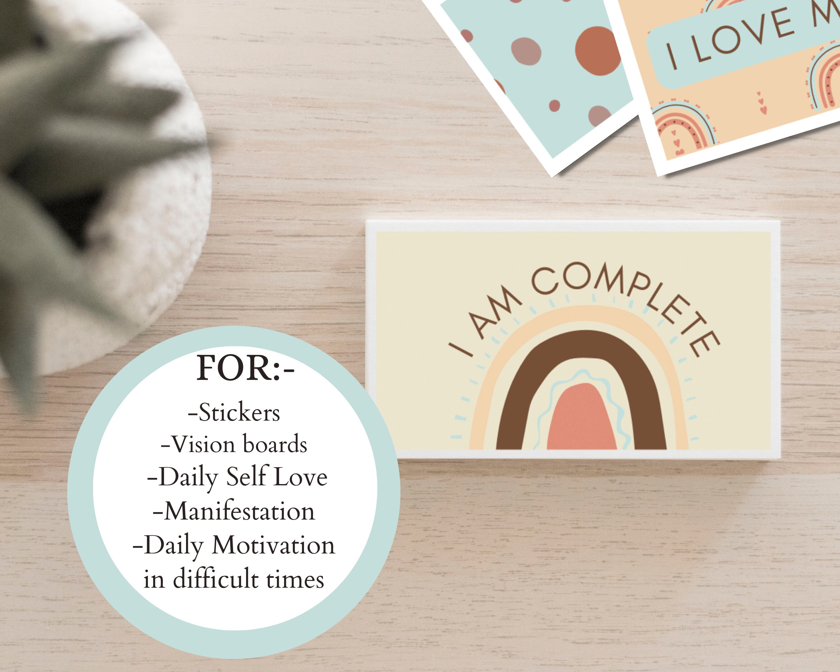 Printable Affirmation Cards, Boho Manifestation Cards, Positive Daily ...