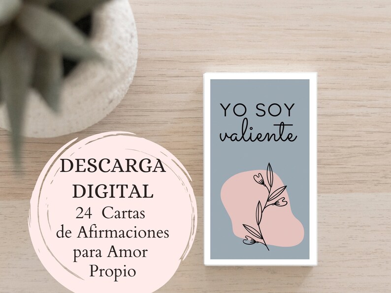 SPANISH Affirmation Cards Printable, Manifestation Cards, I Am Enough ...