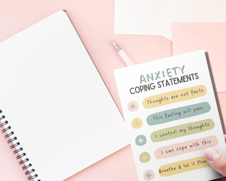 Anxiety Coping Skills Printable in Spanish and English, Self Care ...