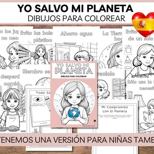 Spanish Save the Planet Coloring Book for Boys (digital Download) - Etsy