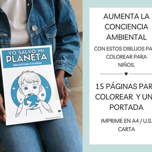 SPANISH Save the Planet Coloring Book for Boys, Earth Day Coloring ...