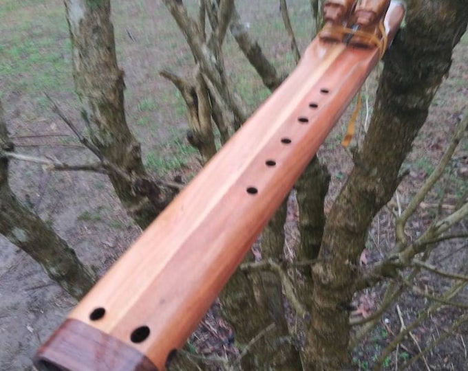 Cherry Native American Style Drone Flute Walnut Totem Key G - Etsy
