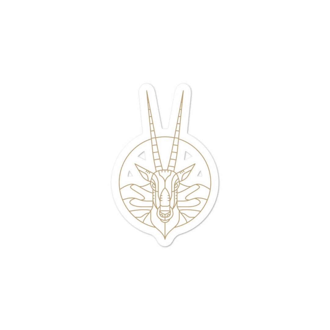 Arabian Oryx - Adventucation Sticker - Etsy