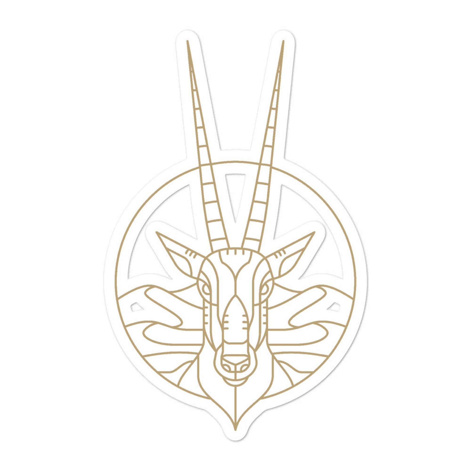 Arabian Oryx - Adventucation Sticker - Etsy