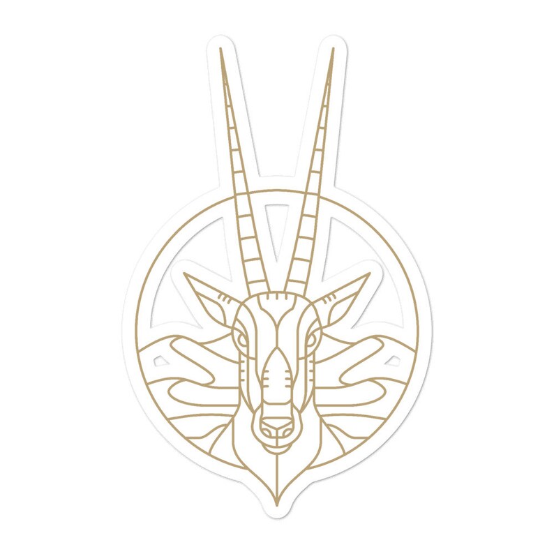 Arabian Oryx - Adventucation Sticker - Etsy