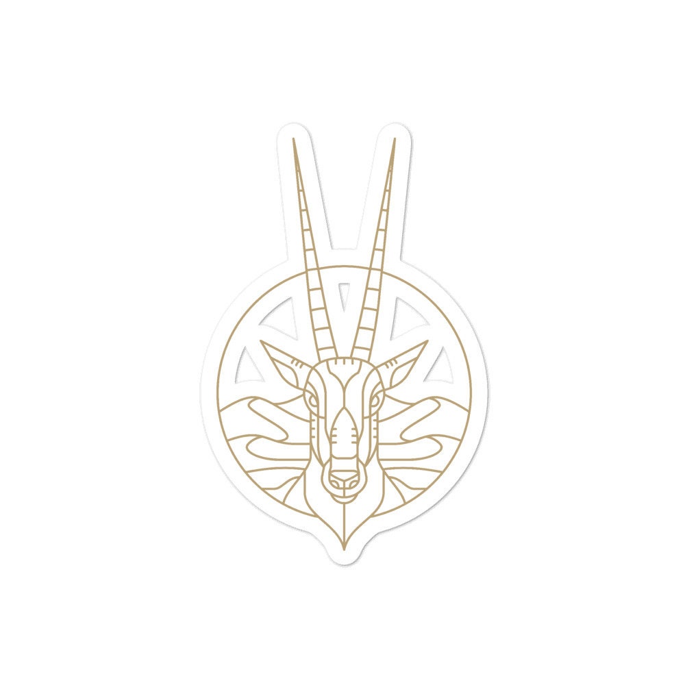 Arabian Oryx - Adventucation Sticker - Etsy