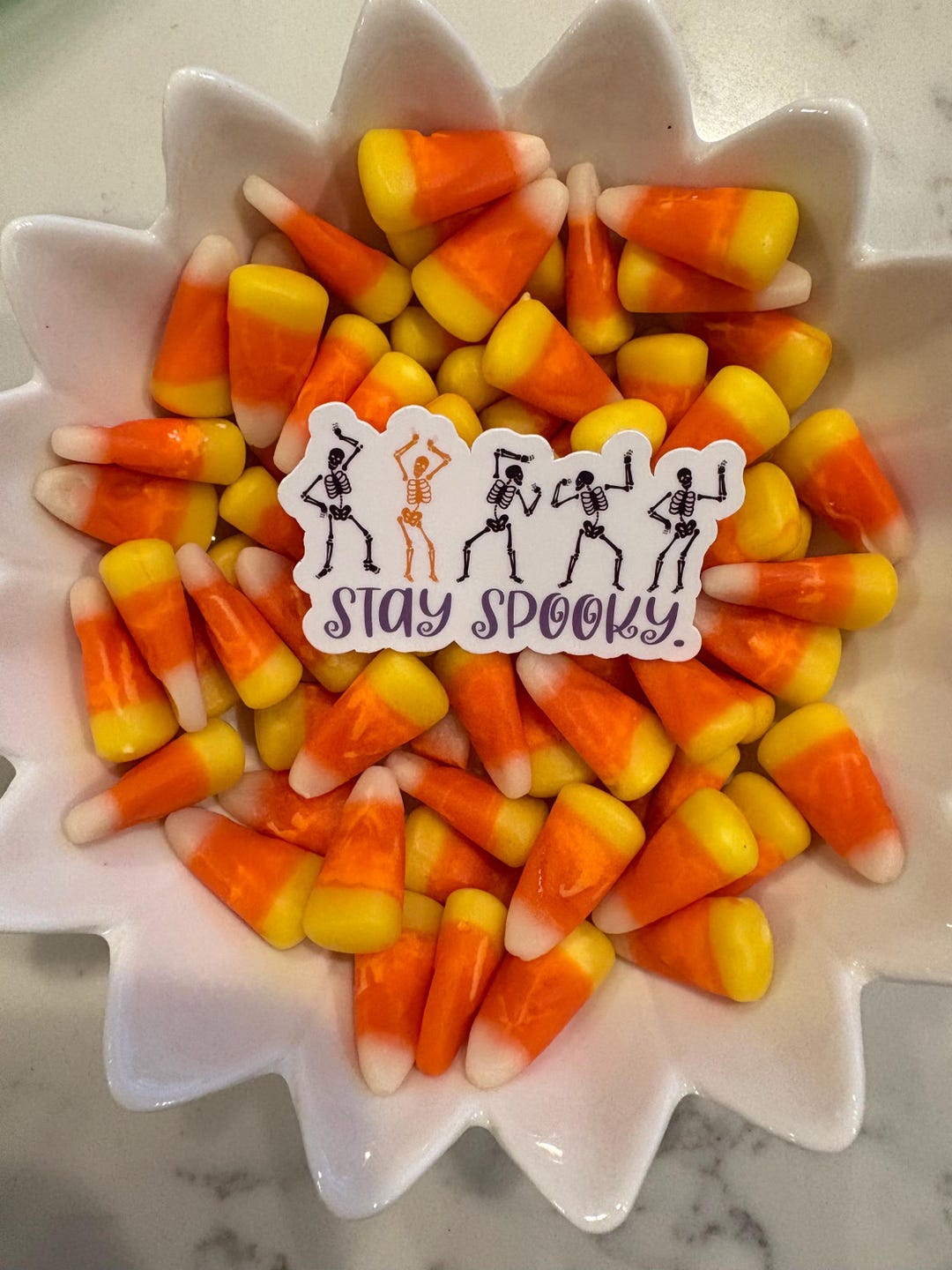 Stay Spooky Sticker: Water-resistant Spooky Skeleton Vinyl Decal - Etsy