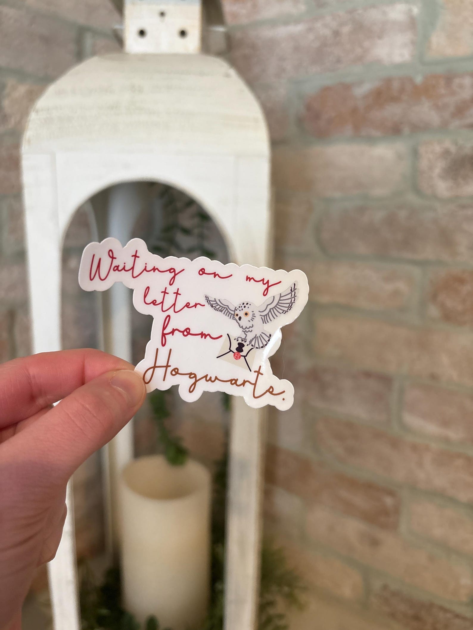Hogwarts Letter Vinyl Sticker, Harry Potter, Hedwig Sticker, Water ...