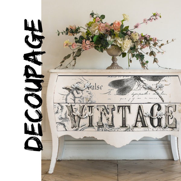 Large Decoupage Paper for Furniture - Etsy