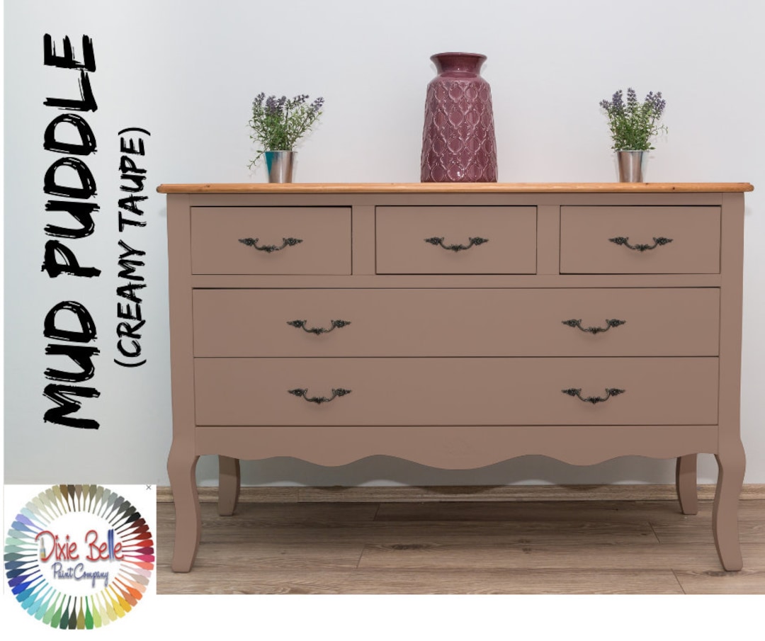 MUD PUDDLE, Brown Chalk Mineral Paint, Dixie Belle, Furniture Paint - Etsy