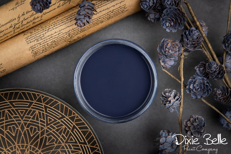 Navy Blue Paint, IN THE NAVY Dixie Belle Chalk Mineral Paint, Furniture ...