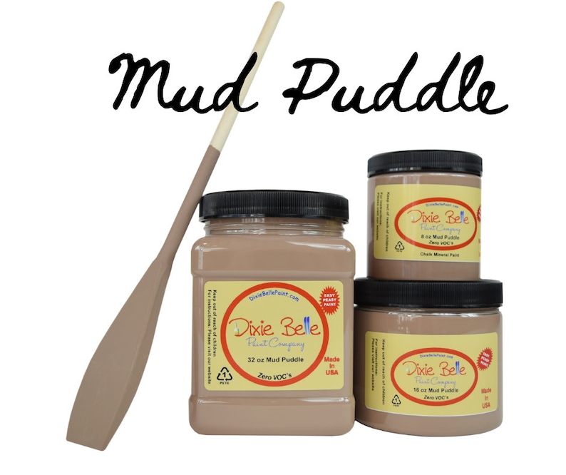 MUD PUDDLE, Brown Chalk Mineral Paint, Dixie Belle, Furniture Paint - Etsy