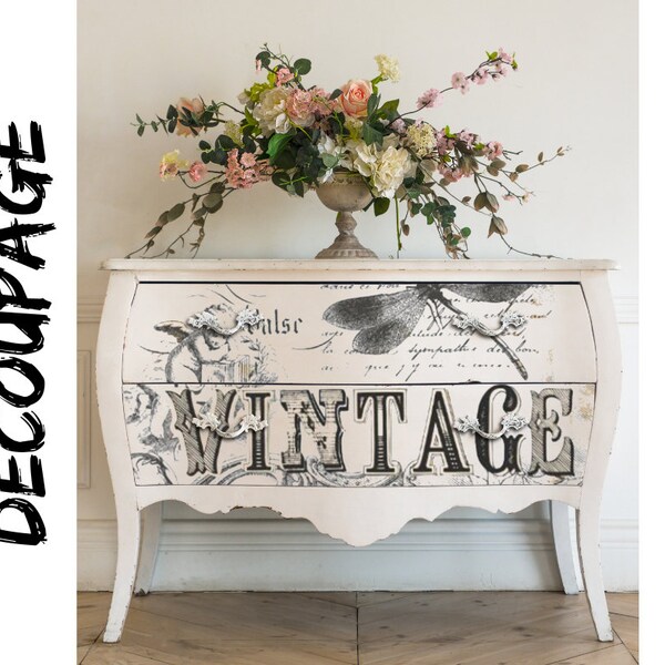 Vintage Decoupage - Etsy