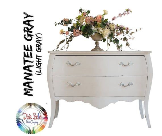 LIGHT GRAY Paint Manatee Gray Chalk Mineral Paint Dixie Belle Paint Furniture Paint Etsy