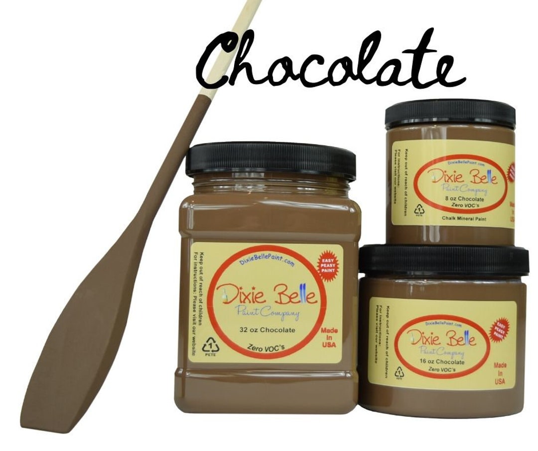 CHOCOLATE Chalk Paint, Brown Chalk Paint, Dixie Belle Chalk Mineral ...