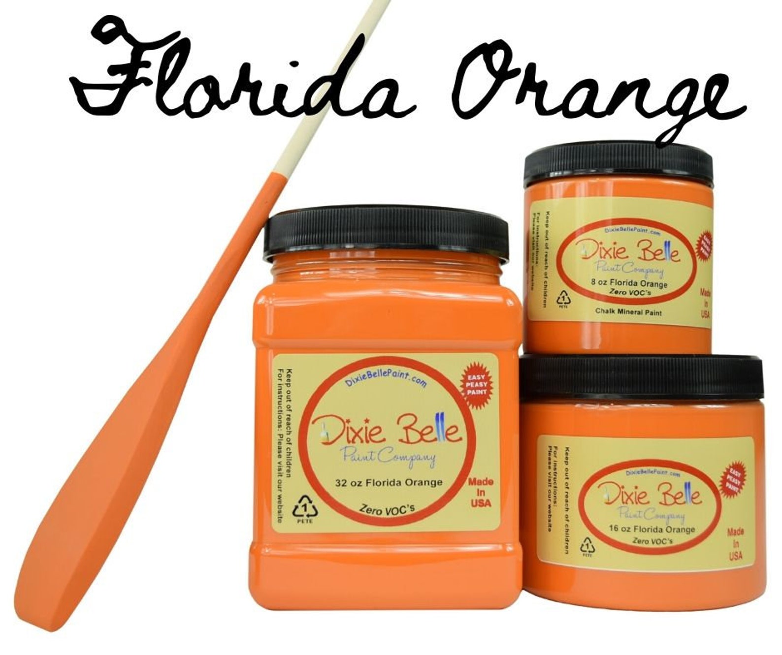 Orange Paint FLORIDA ORANGE Chalk Paint Orange Chalk Paint | Etsy