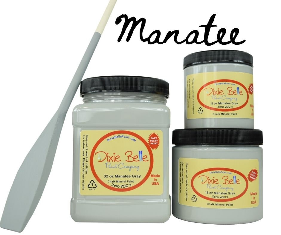 LIGHT GRAY Paint - Manatee Gray Chalk Mineral Paint - Dixie Belle Paint ...