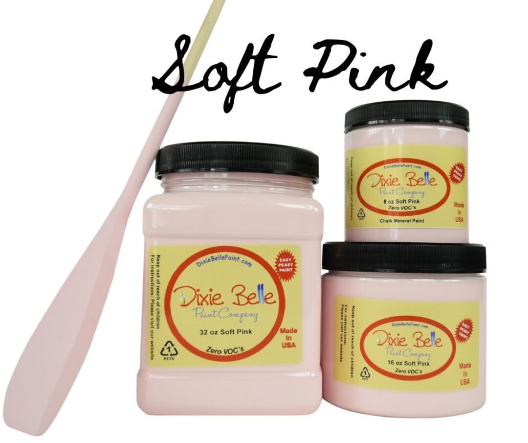 SOFT PINK Light Pink Chalk Mineral Paint Dixie Belle - Etsy