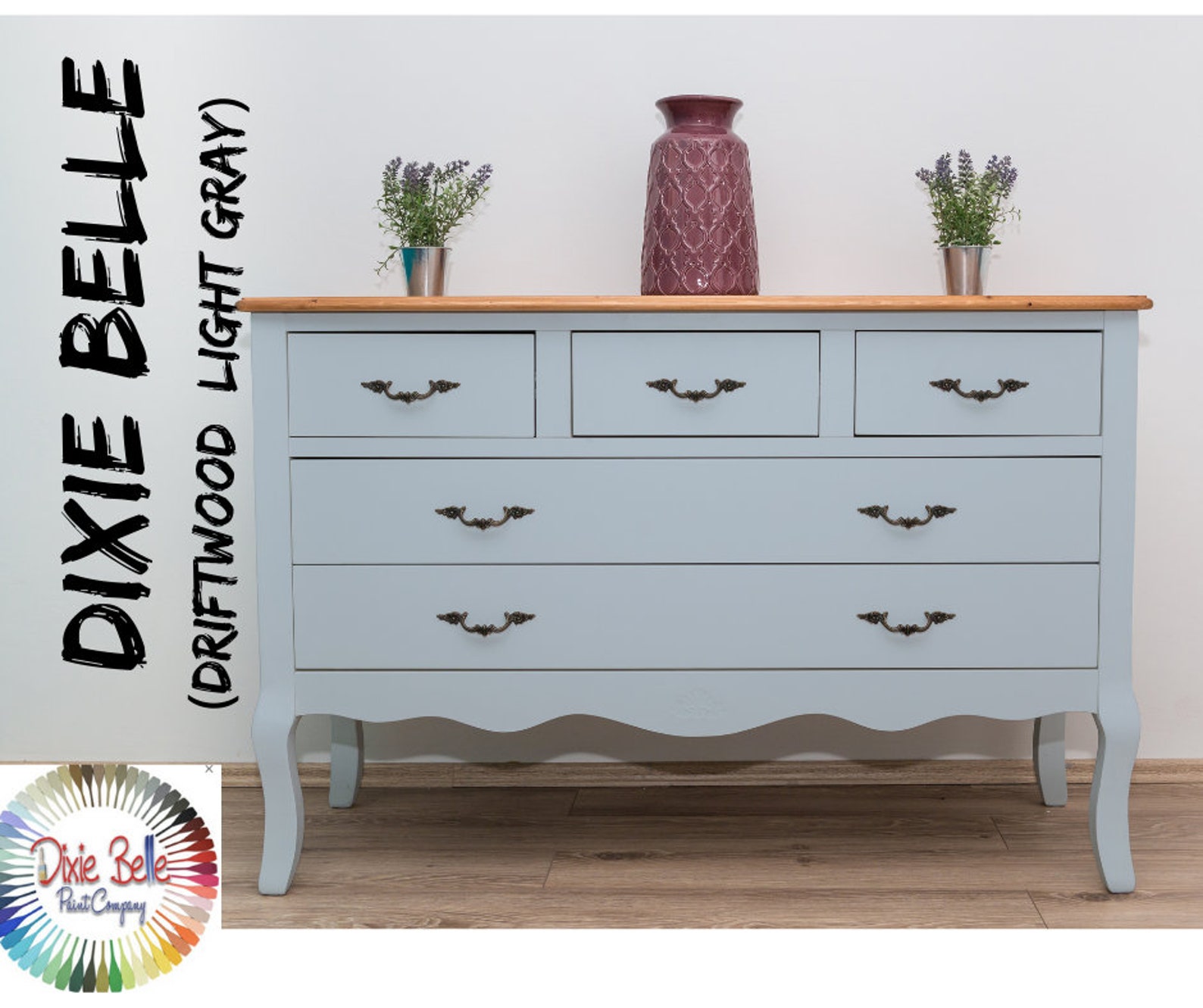 Light Gray Paint DRIFTWOOD Chalk Paint Dixie Belle Chalk - Etsy