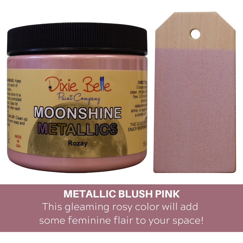 ROZAY Metallic Paint, MOONSHINE Dixie Belle Metallic Paint - Etsy