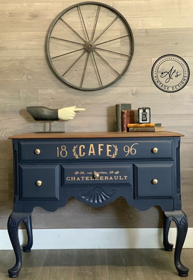 Navy Blue Paint, IN THE NAVY Dixie Belle Chalk Mineral Paint, Furniture ...