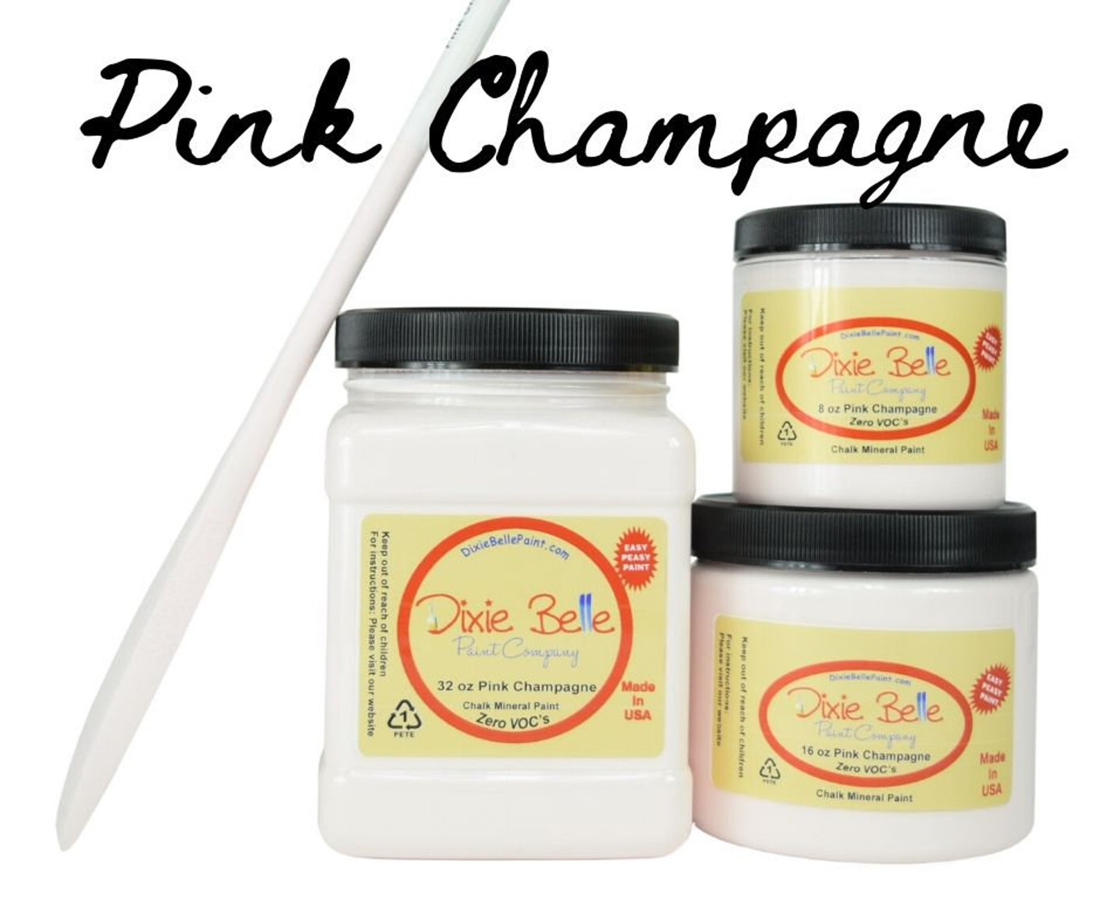 Light Pink Paint, PINK CHAMPAGNE Chalk Mineral Paint, Pastel Pink ...