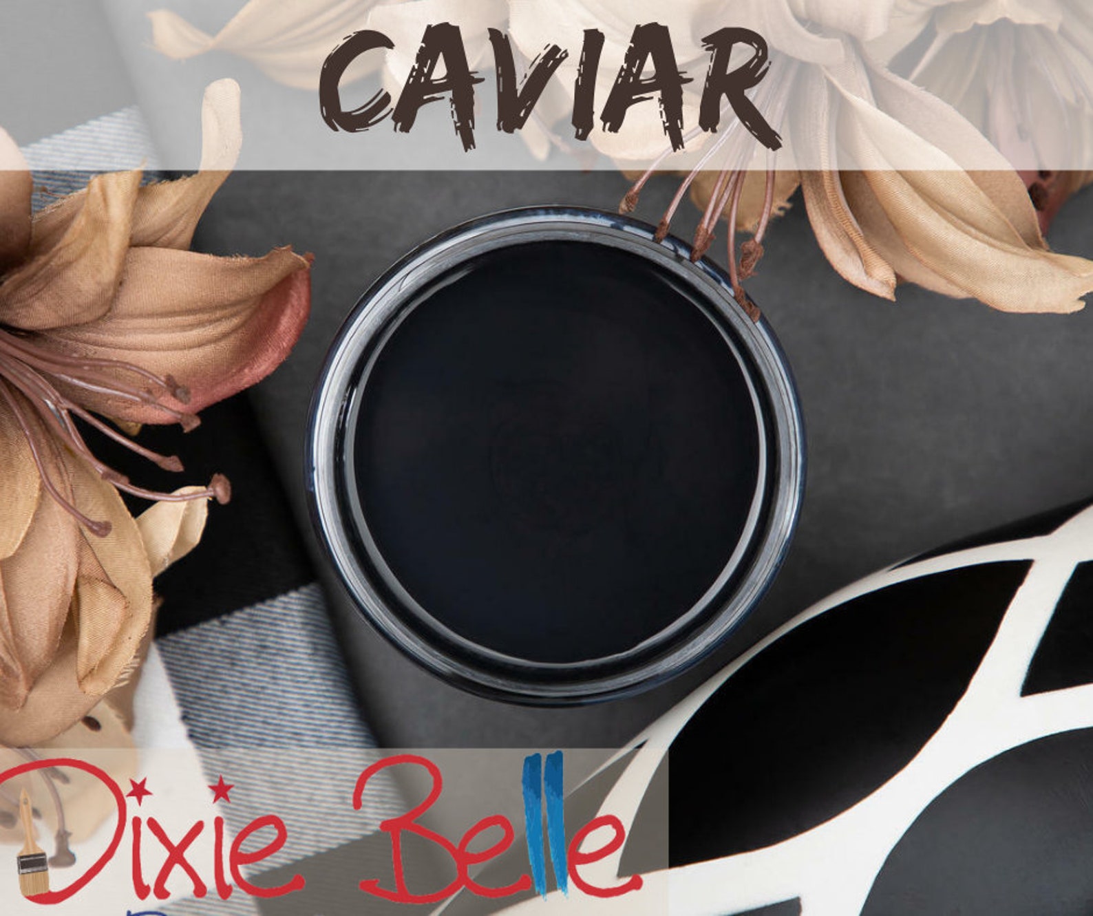CAVIAR Black Chalk Mineral Paint Dixie Belle Furniture - Etsy