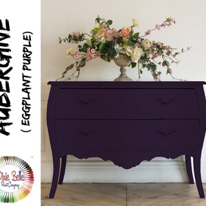 Eggplant, Purple Chalk Mineral Paint, AUBERGINE, 4oz, Dixie Belle ...