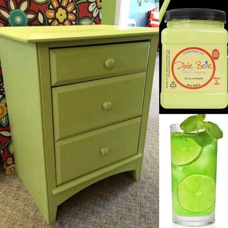 LIMEADE Light Green Chalk Mineral Paint Dixie Belle | Etsy