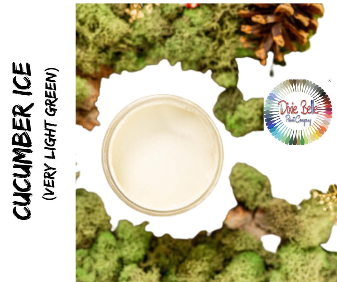 LIGHT GREEN Paint Cucumber Ice Dixie Belle Chalk Mineral Paint Green ...